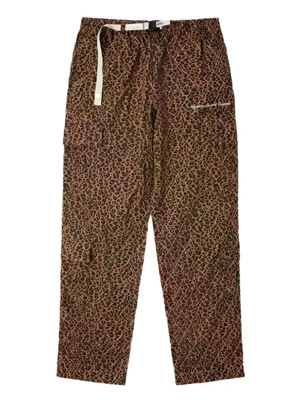ADVISORY BOARD CRYSTALS Leopard-print Cargo Trousers - Brown