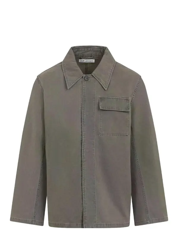 Our Legacy Dutch Button-fastening Pocket Overshirt - Grey