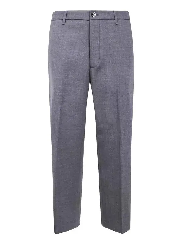 NINE:INTHE:MORNING Button-fastening Wool Trousers - Grey