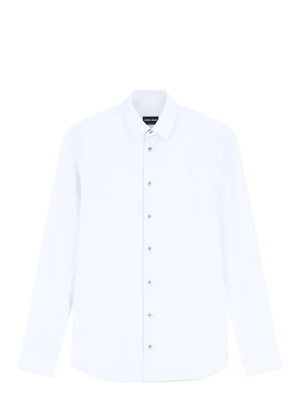 Giorgio Armani Classic Stretch Button-down - Light_blue