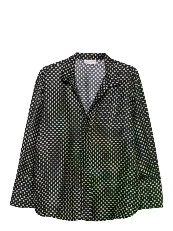 Alberto Biani Polka Dot Shirt - Black
