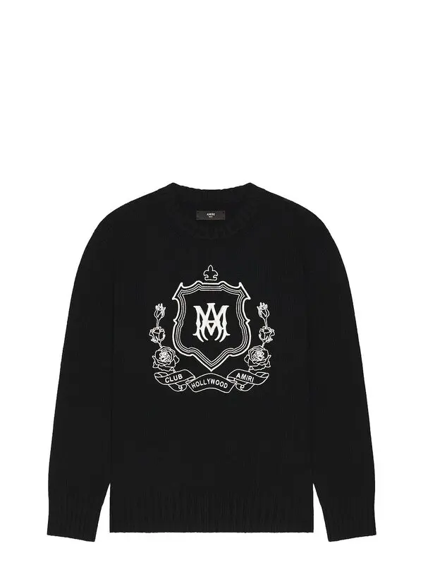 Amiri Ma Crest Crew - Black