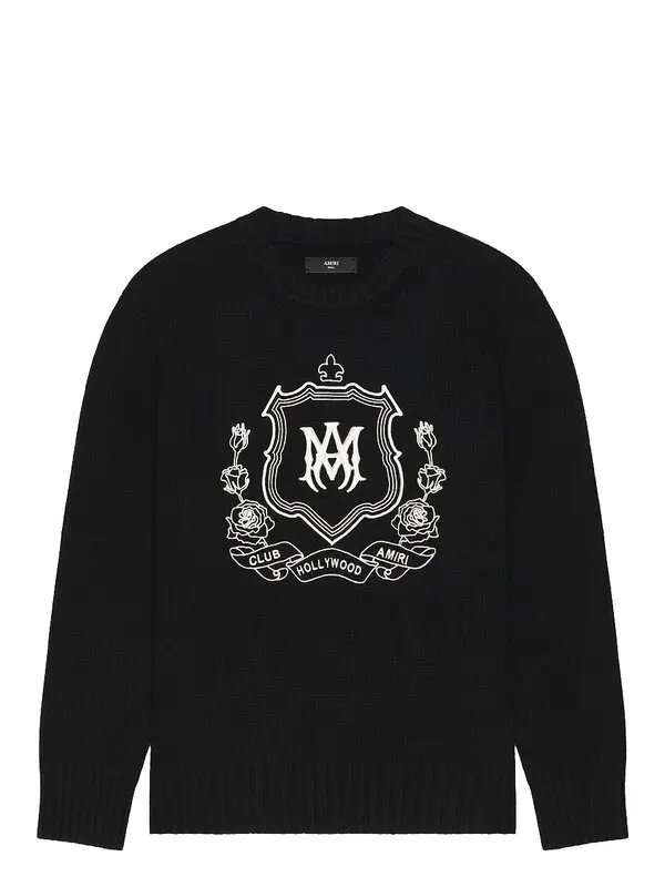 Amiri Ma Crest Crew - Black