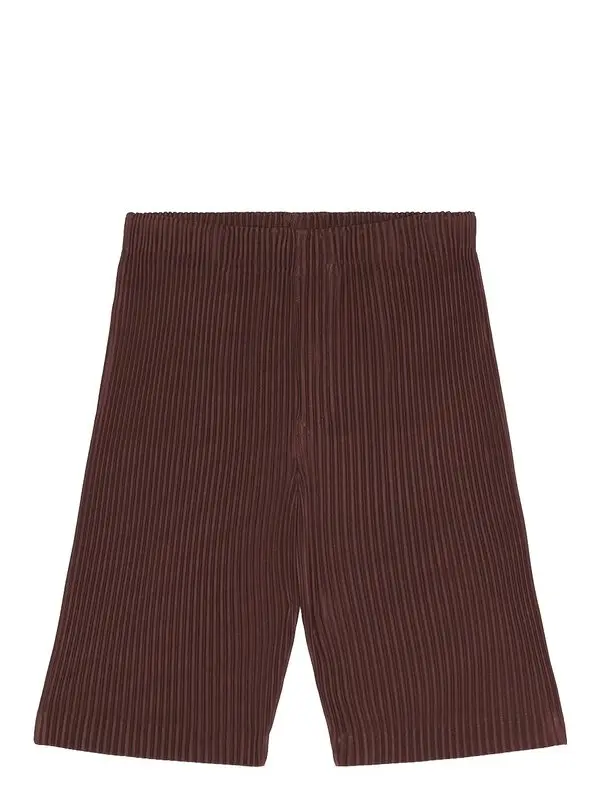 Issey Miyake Color Pleats Shorts - Edge Brown