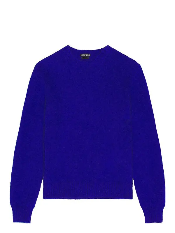 TOM FORD Pure Cashmere Crewneck - Electric Blue