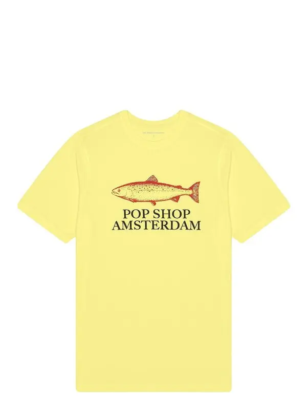 POP TRADING COMPANY Amsterdam Shop T-shirt In Yellow - Minion Yellow