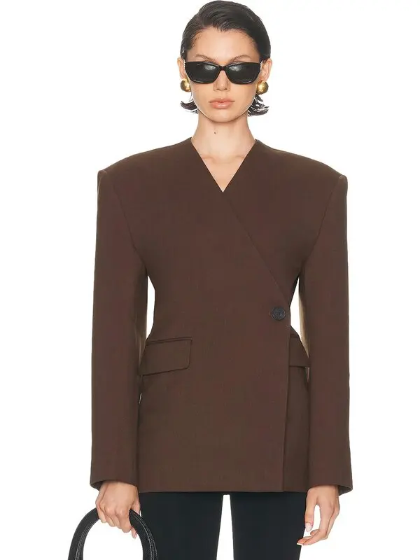 EAVES Naama Blazer - Brown