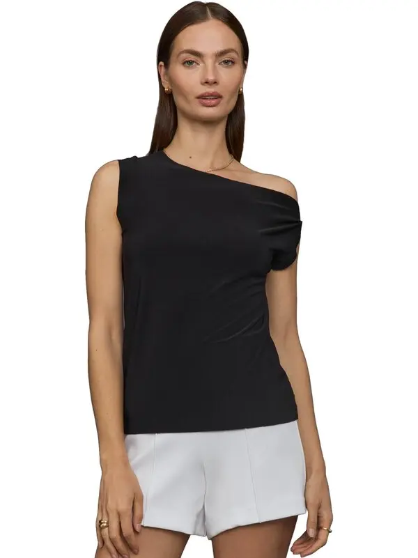 Norma Kamali Drop Shoulder Top - Black