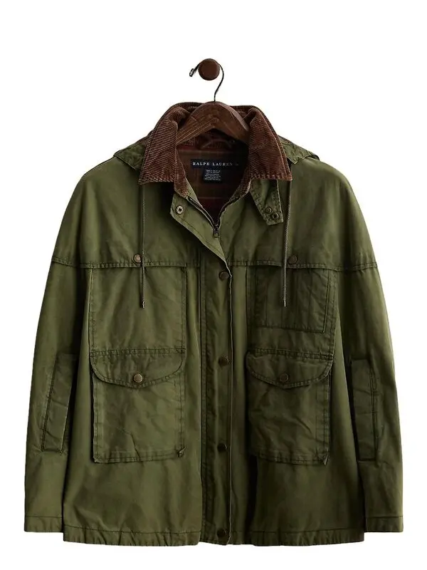 Ralph Lauren Cotton Utility Poncho - Green