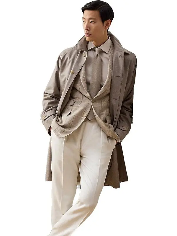 Ralph Lauren Waldridge Wool-cashmere Walking Coat - Taupe