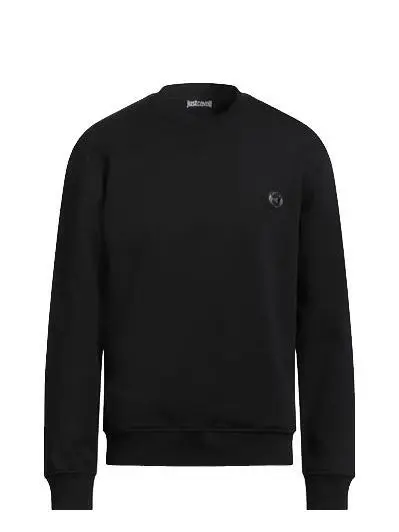 Just Cavalli Cotton Fleece Sweatshirt - Black