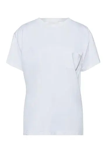 Fabiana Filippi Jersey T-shirt With Pocket - White