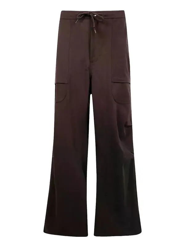ENTIRE STUDIOS Flap-pocket Wool Trousers - Brown