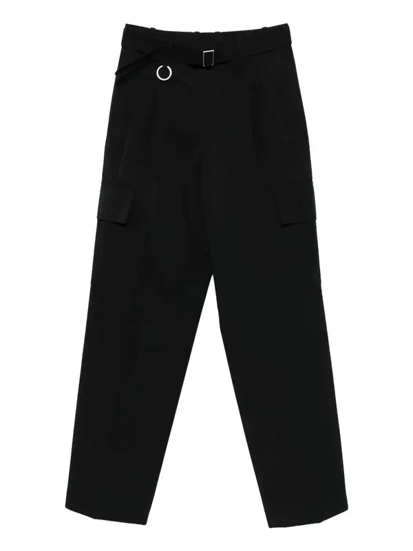 ÉTUDES STUDIO Belted Cargo Trousers - Black