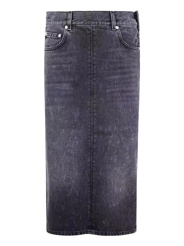 HAIKURE Denim Skirt - Grey