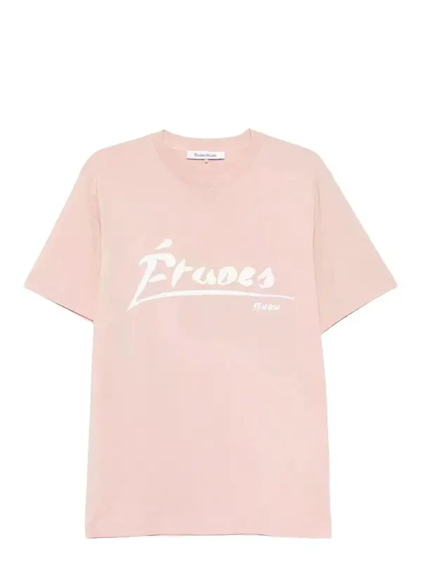 ÉTUDES STUDIO The Regular Signed Organic Cotton T-shirt - Pink