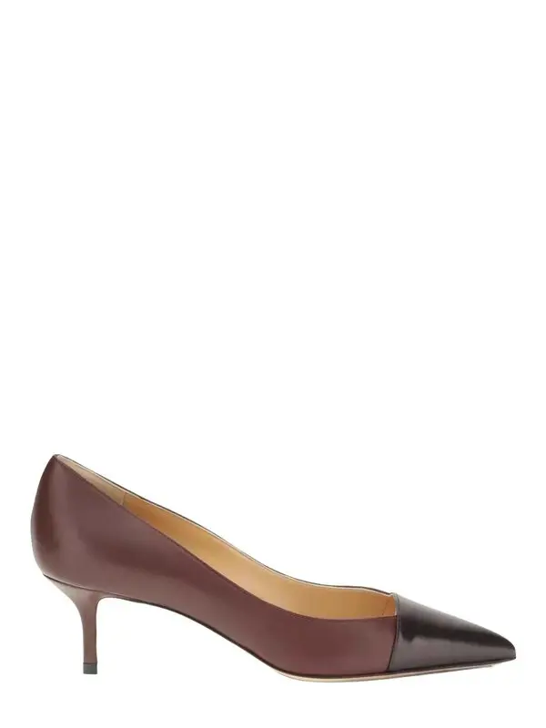 FRANCESCO RUSSO 55mm Leather Pointed-toe Pumps - Brown