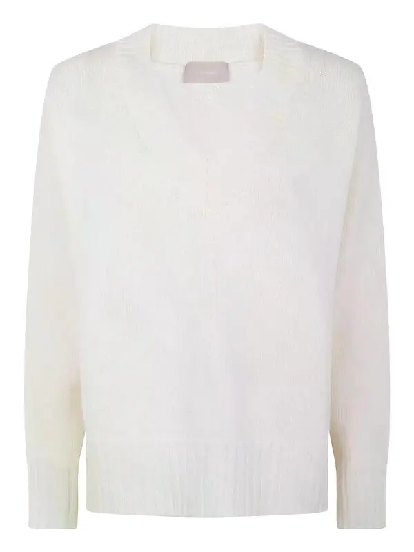 DRUMOHR V-neck Wool Sweater - White