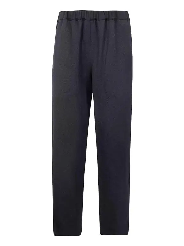 Comme Des Garçons Elastic-waist Wool Trousers - Black