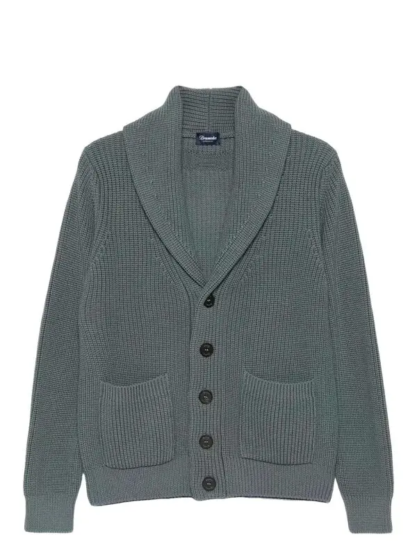 DRUMOHR Shawl-collar Cardigan - Green