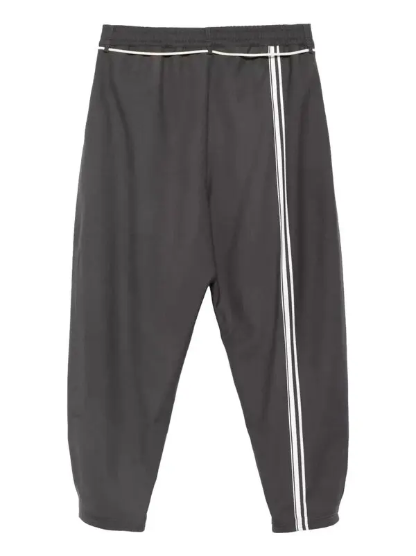 MORDECAI Pleated Drawstring Trousers - Grey