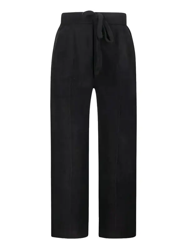 ATOMO FACTORY Drawstring-fastening Cotton-blend Trousers - Black