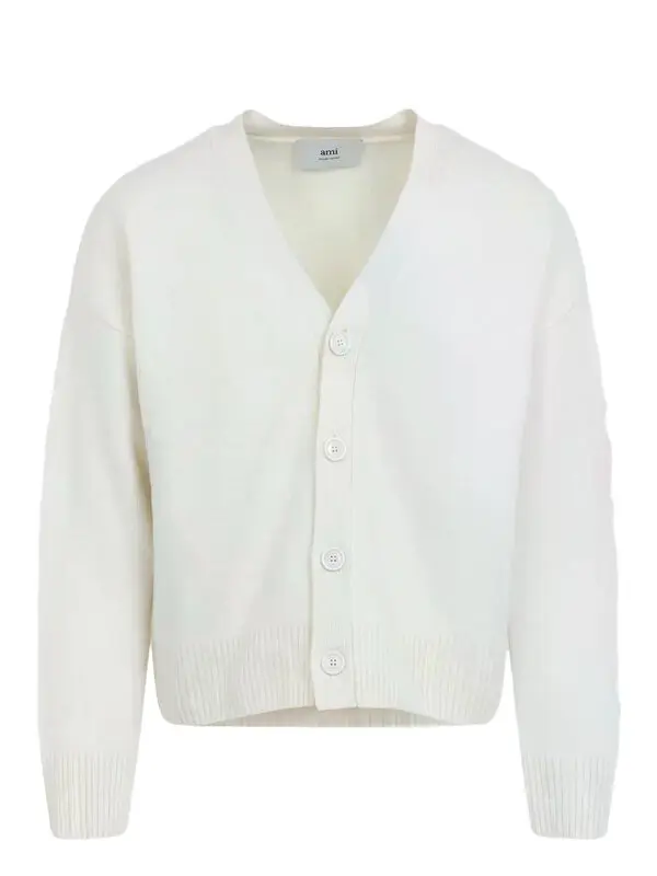 Ami De Coeur Button Cardigan - White