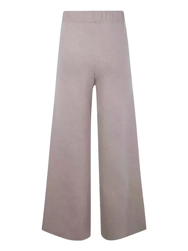 ANNE CLAIRE Elasticated-waist Wool Trousers - Neutrals