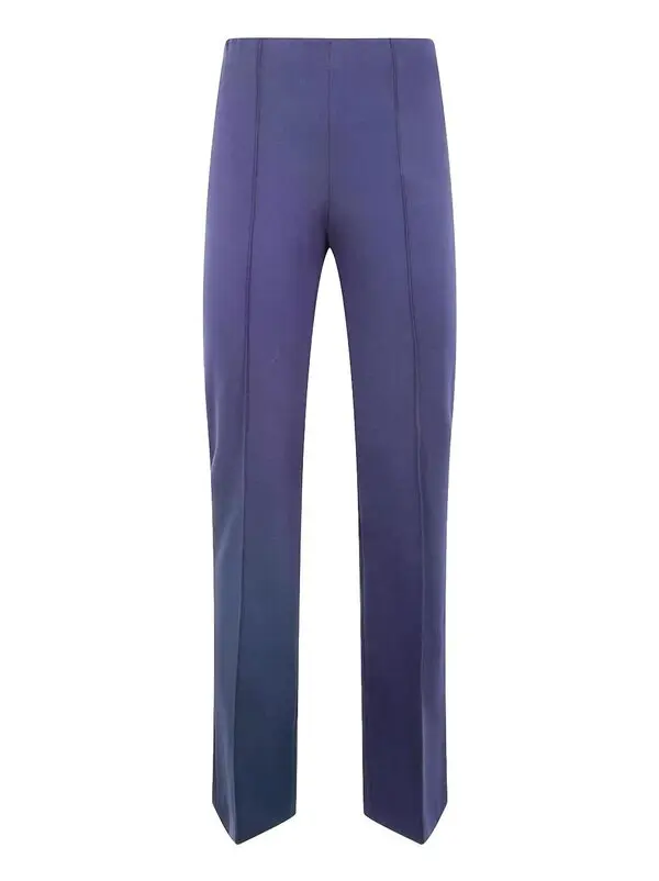 Seventy Centre-seam Cotton Trousers - Blue