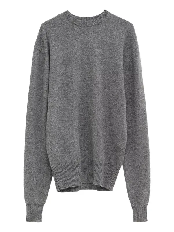 TOTEME Ribbed-cuff Cashmere Sweater - Grey