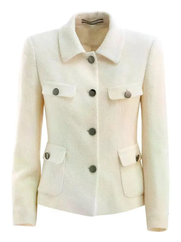 Tagliatore Bouclé Jacket - Neutrals