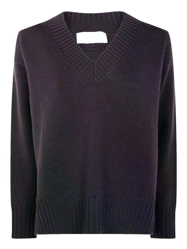 DRUMOHR V-neck Wool Sweater - Purple