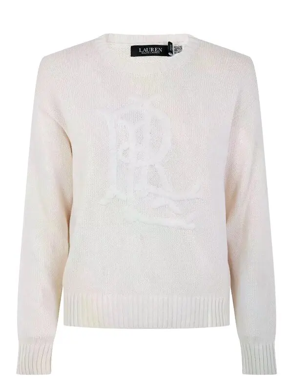 Ralph Lauren Logo-embroidered Cotton Sweater - White