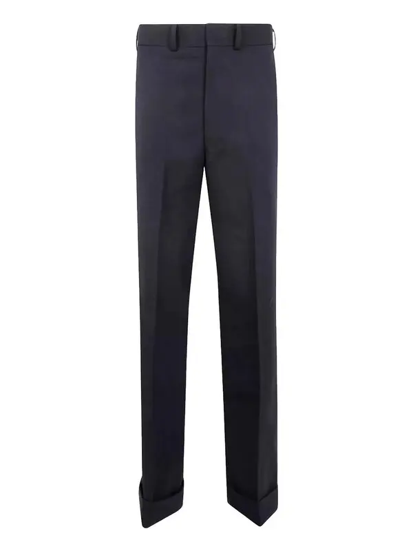 Junya Watanabe Pleated Cuffed Trousers - Black