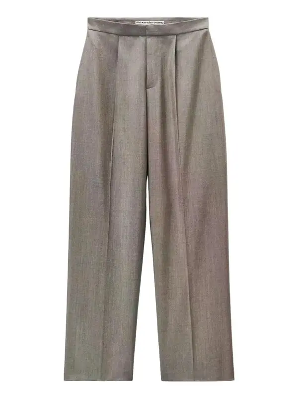 Alexander Wang Mid-rise Straight Leg Trousers - Grey
