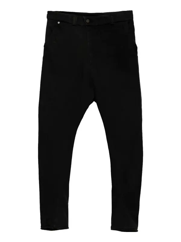 DEVOA Barrel Trousers - Black