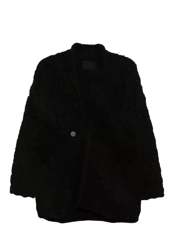 DEVOA Cable-knit Cashmere Cardigan - Black