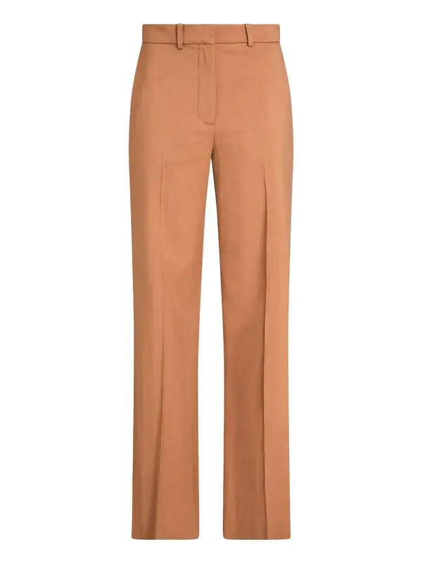 JOSEPH Wool-blend Twill Straight-leg Pants - Camel
