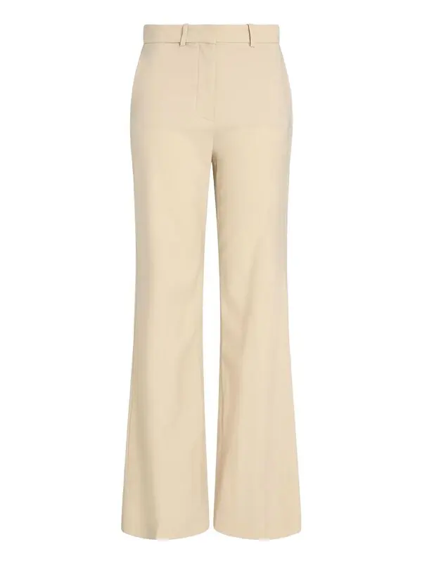 JOSEPH Wool-blend Twill Straight-leg Pants - Cream