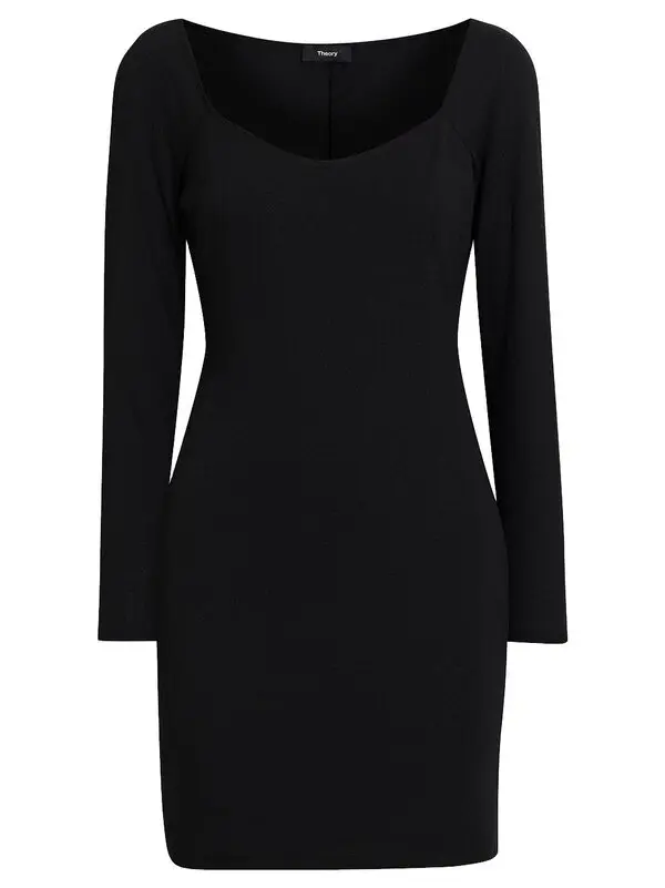 Theory Jersey Mini Dress - Black