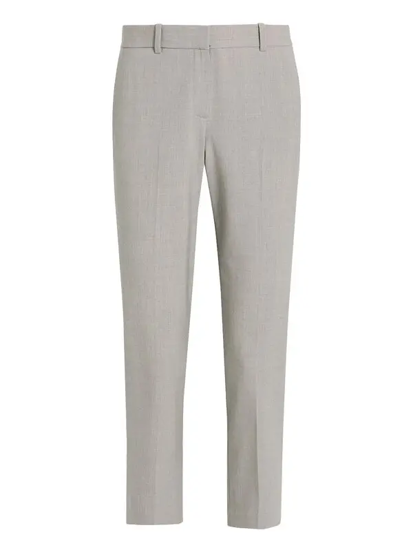 Theory Wool-blend Tapered Trousers - Light Gray