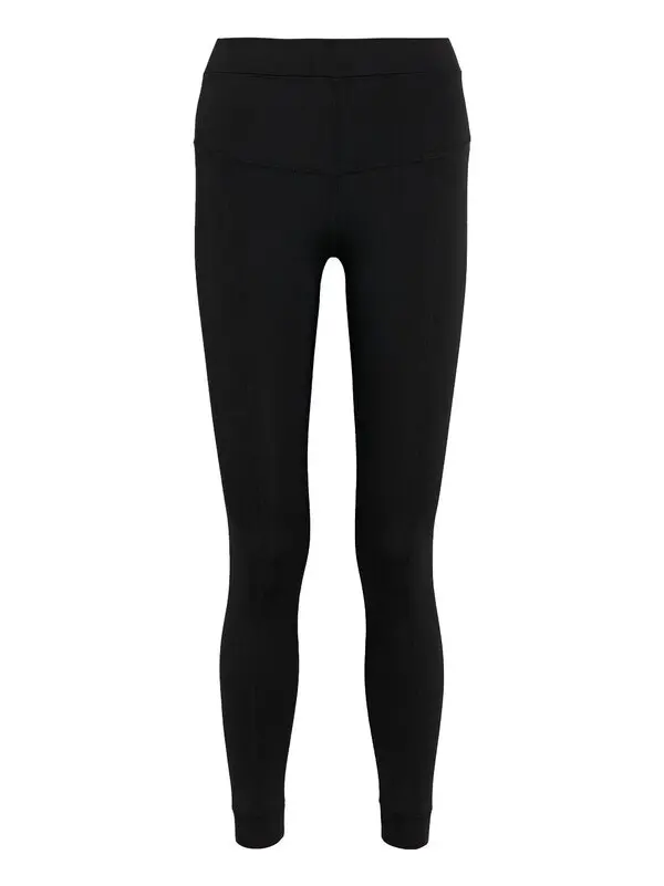 Tibi Cropped Scuba Leggings - Black