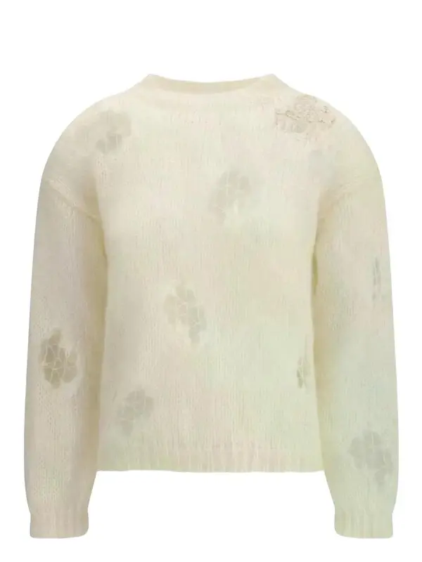 Fabiana Filippi Ripped-effect Sweater - Neutrals