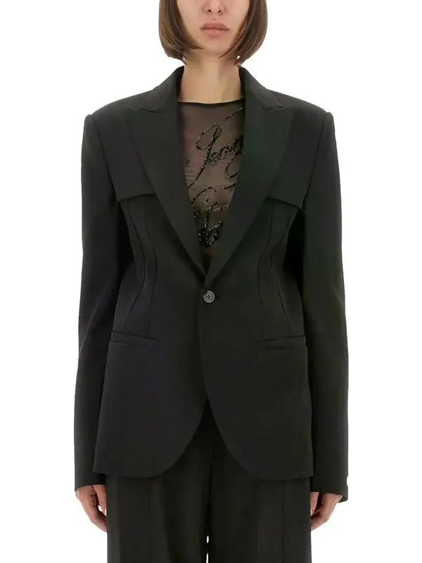 Jean Paul Gaultier Single-breasted Blazer - Black