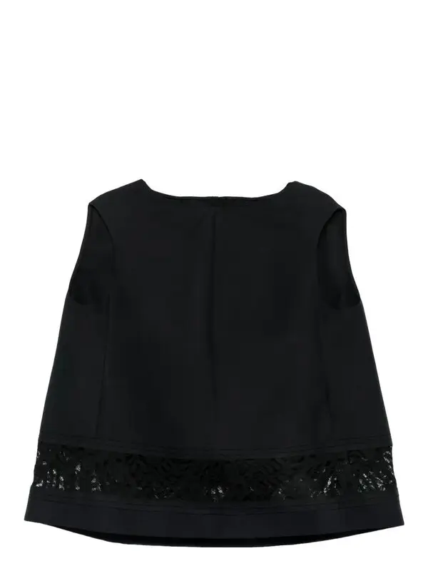 Marni Lace-insert Sleeveless Blouse - Black