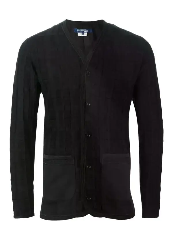 Junya Watanabe Textured Cardigan - Black