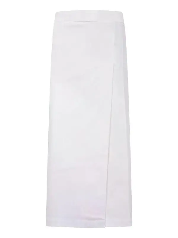 Aspesi Cotton Wrap Skirt - White