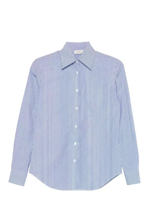 MAZZARELLI Striped Button-down Shirt - Blue