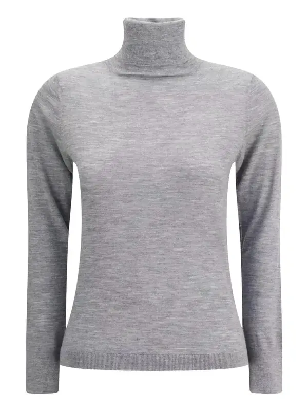 ALLUDE Cashmere Turtleneck Sweater - Grey