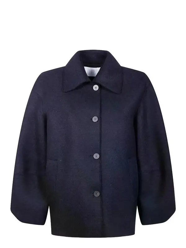 Harris Wharf London Button-fastening Wool Jacket - Blue